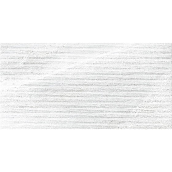 Arcadia White Ceramic Wall Decor Tile 250x500mm