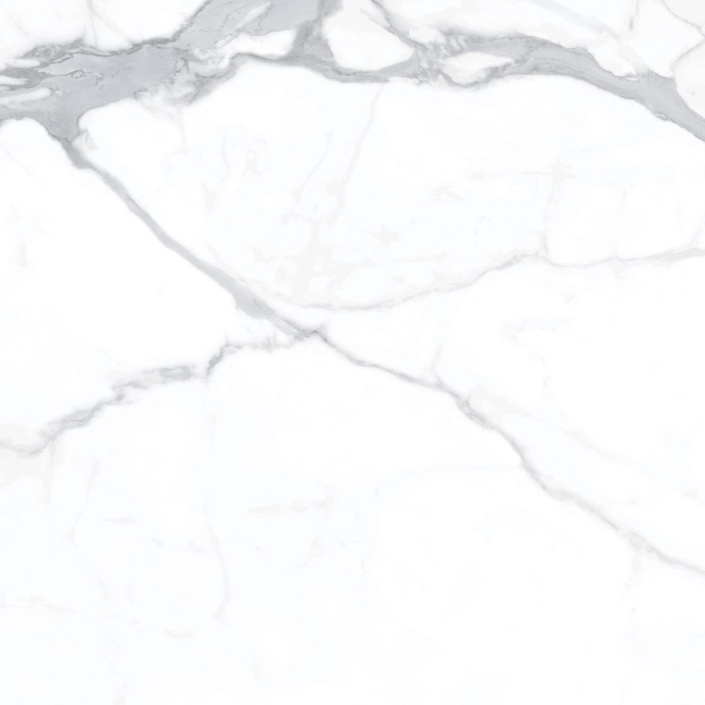 Marble Effect White Porcelain Floor & Wall Tile 608x608mm | Miramar