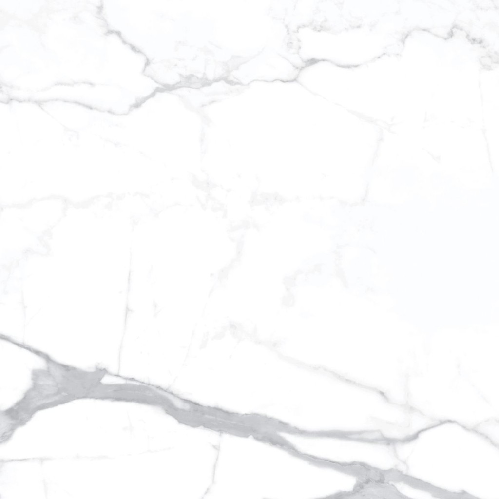 Marble Effect White Porcelain Floor & Wall Tile 608x608mm | Miramar