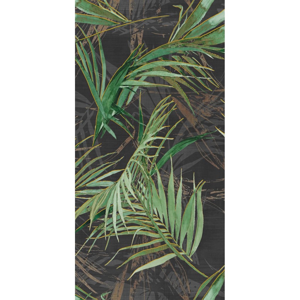 Tropical Floral Porcelain Floor and Wall Tile 600x1200mm, large format ...