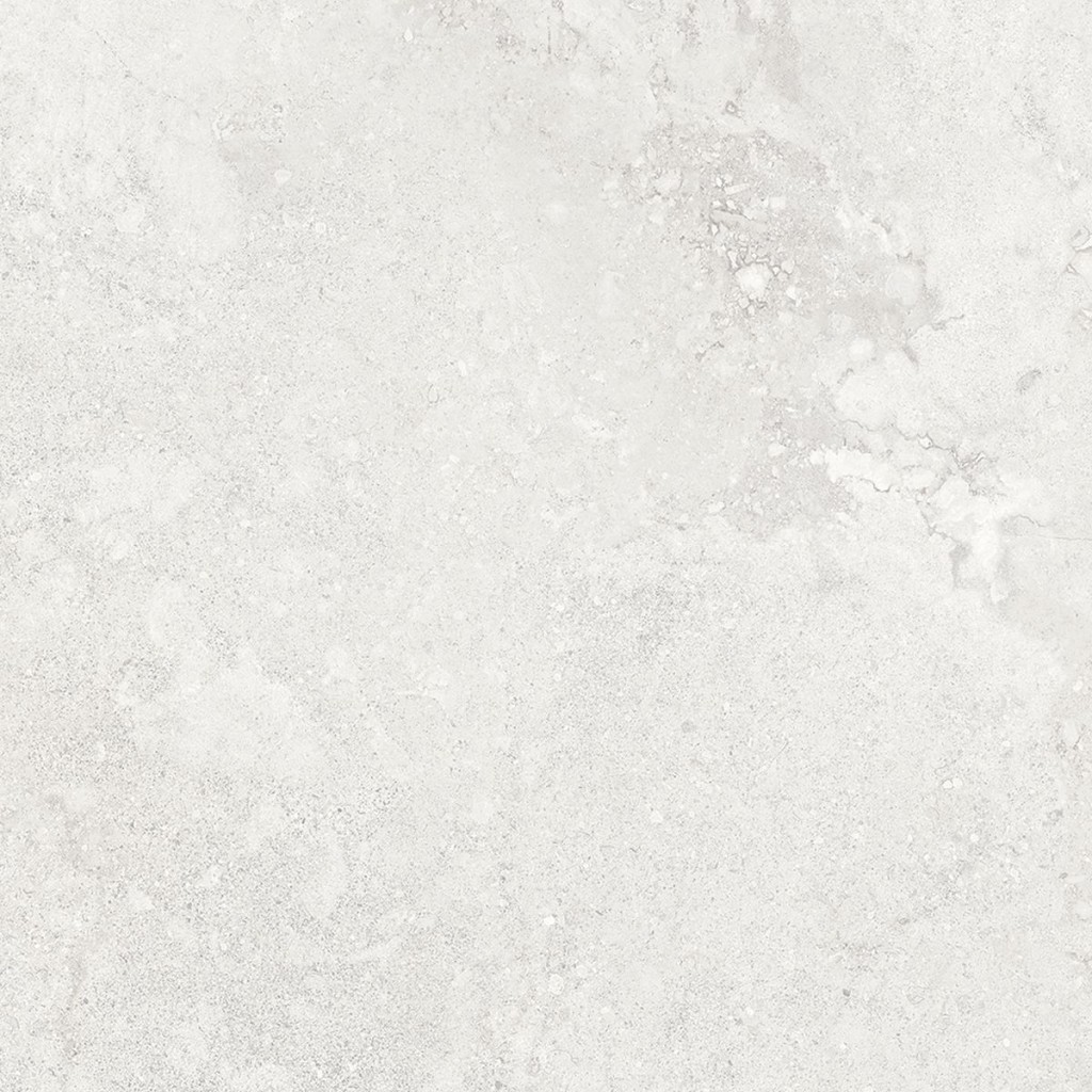 Cement effect Abode White Natural Porcelain Floor and Wall Tile 600x600mm
