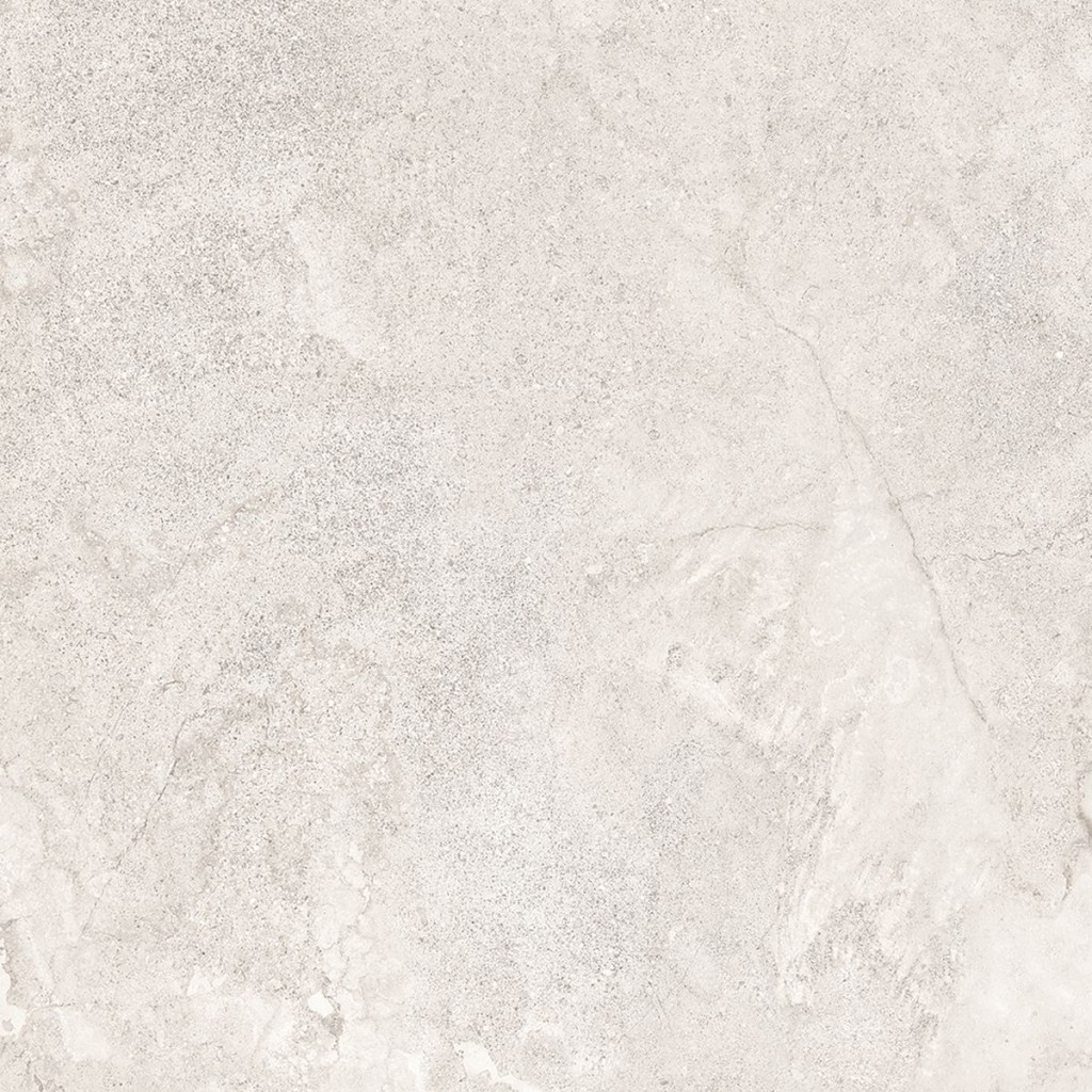 Cement effect Abode White Natural Porcelain Floor and Wall Tile 600x600mm