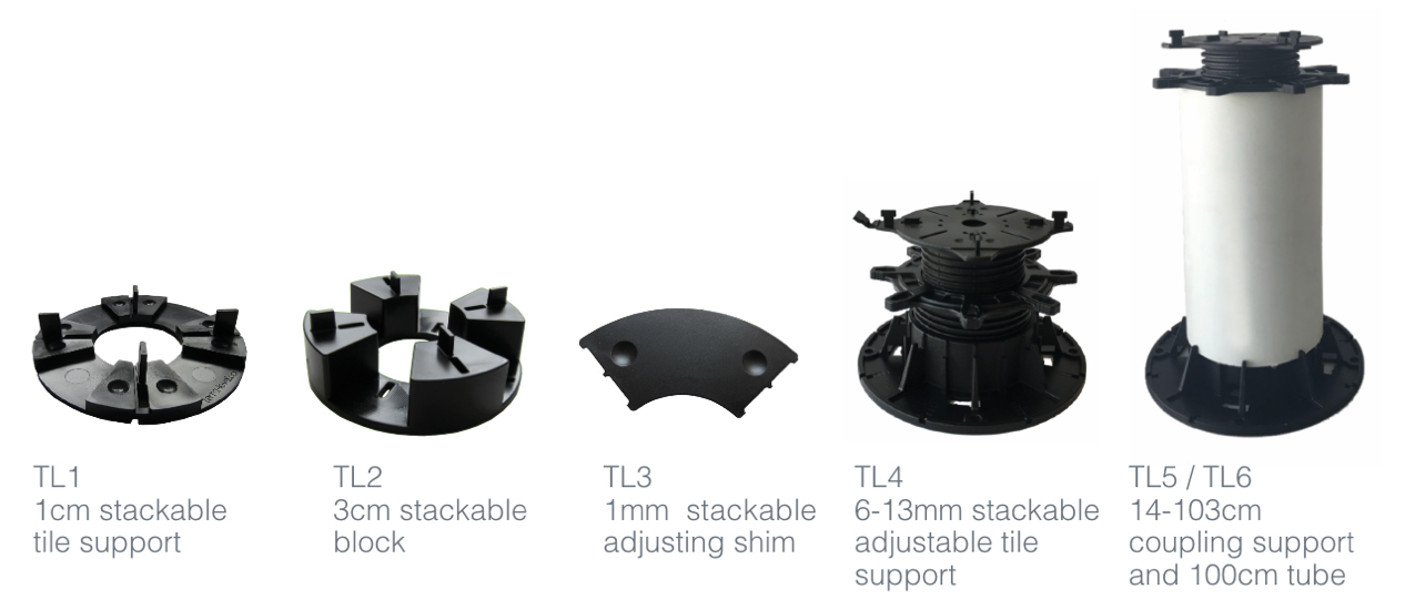 Raised Floor Pedestal System for Outdoor Tiles | N&C Tiles and Bathrooms